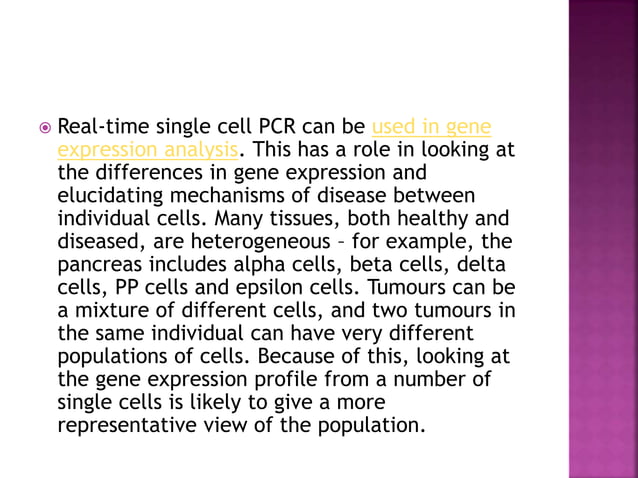 Single cell pcr | PPTX | Genetics | Science