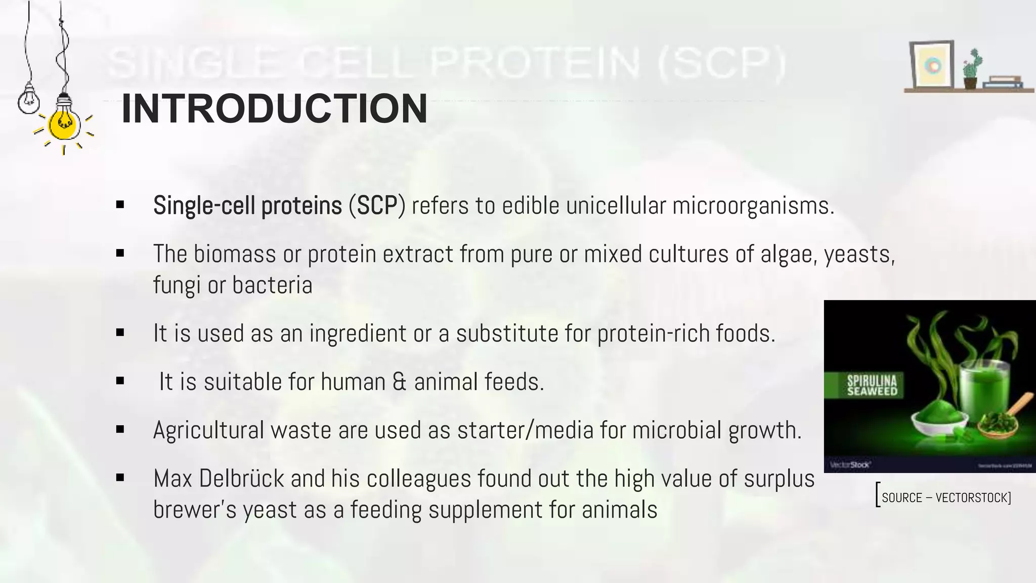 Single cell protein | PPTX