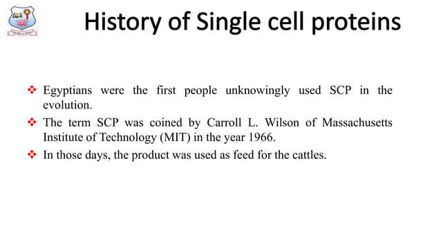 Single cell protein | PPT