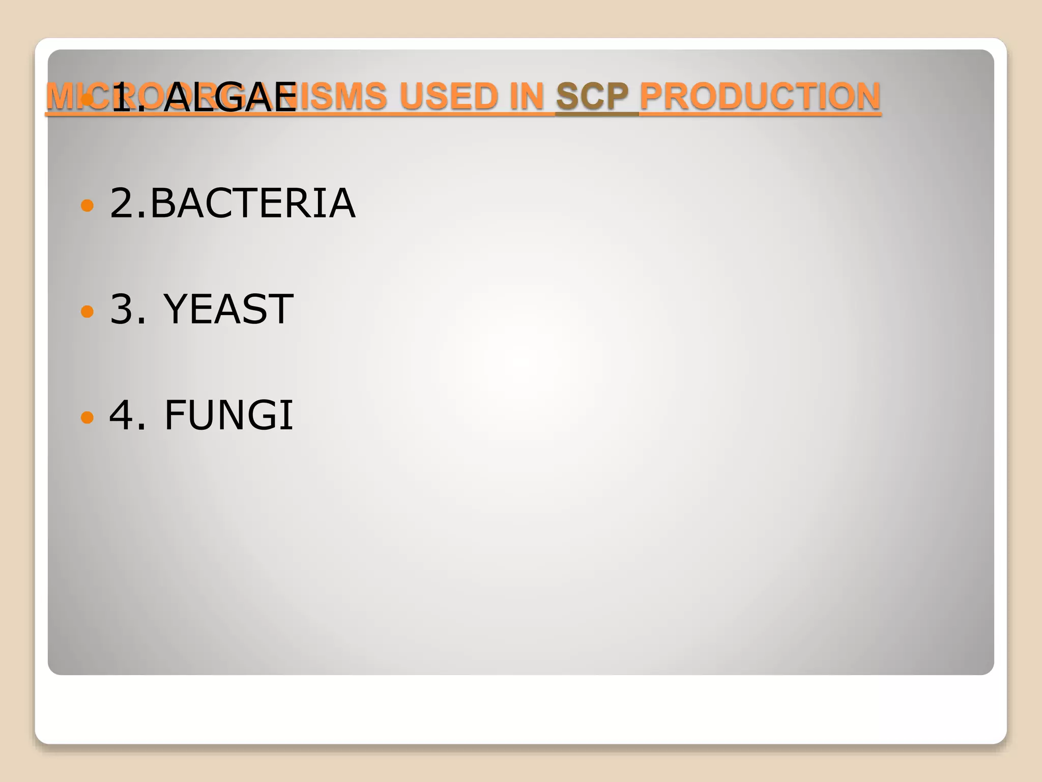 Single cell protein | PPTX