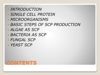 Single cell protein | PPTX