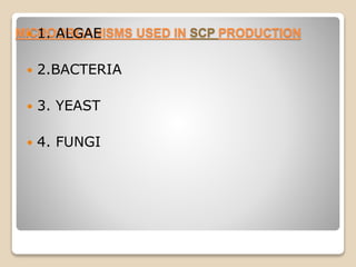 Single cell protein | PPTX