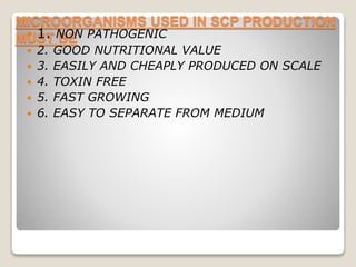 Single cell protein | PPTX