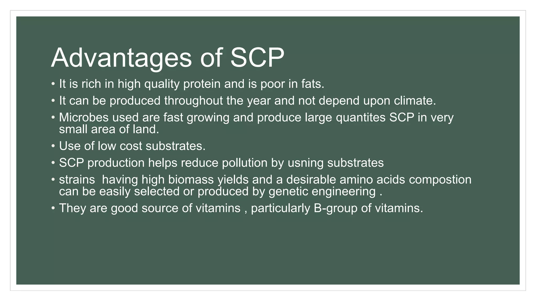 Single cell protein(scp) | PPTX