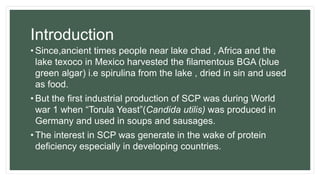 Single cell protein(scp) | PPTX