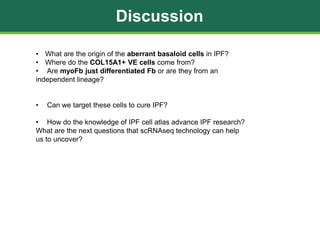 Single-Cell RNAseq in IPF | PPTX