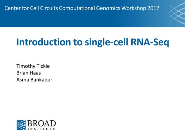 Introduction to Single-cell RNA-seq | PPTX