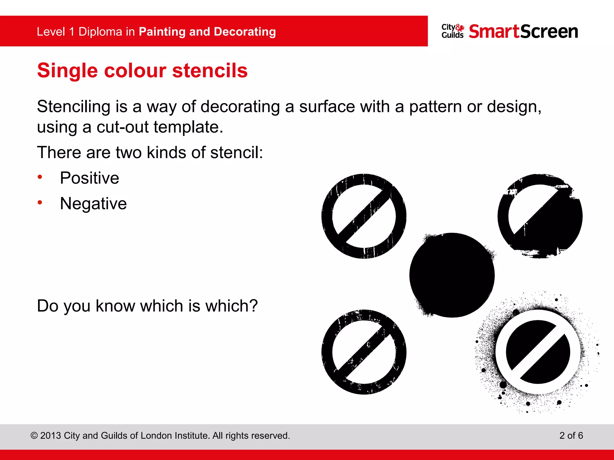 Single colour stencils | PPT