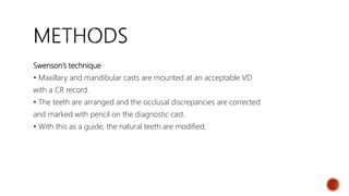 Single complete denture | PPTX