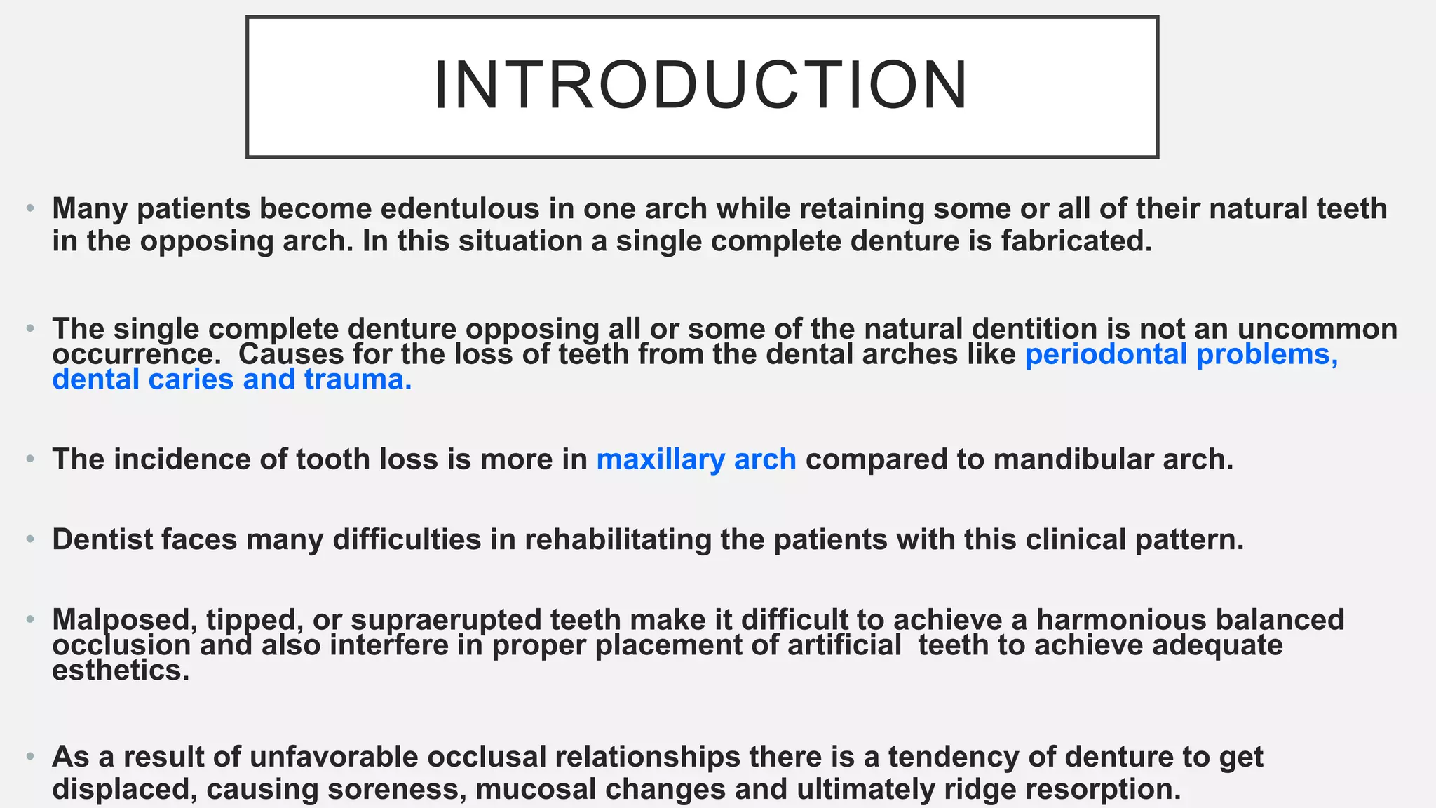 Single complete denture | PPTX