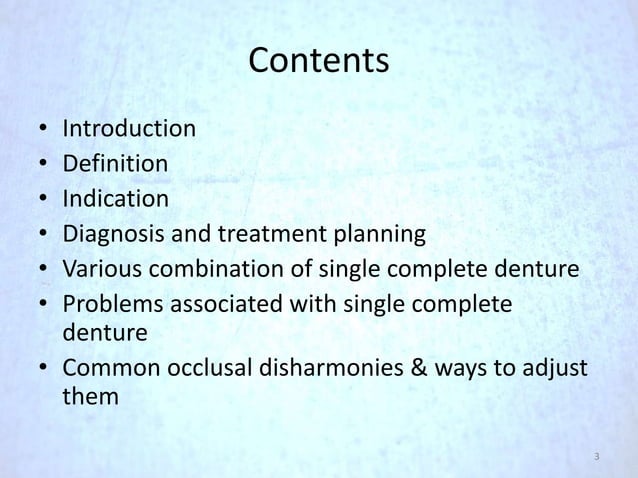 Single complete denture | PPTX