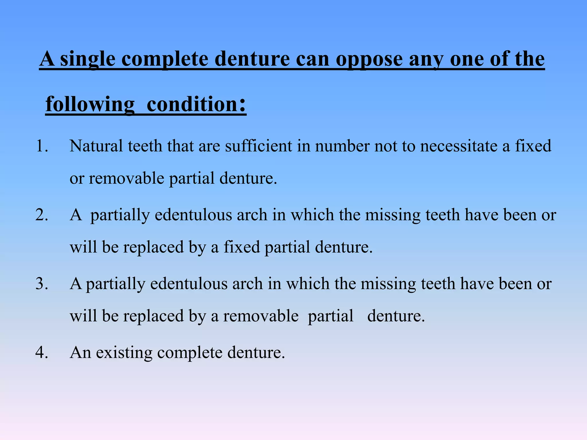 Single complete denture final ppt - copy | PPTX