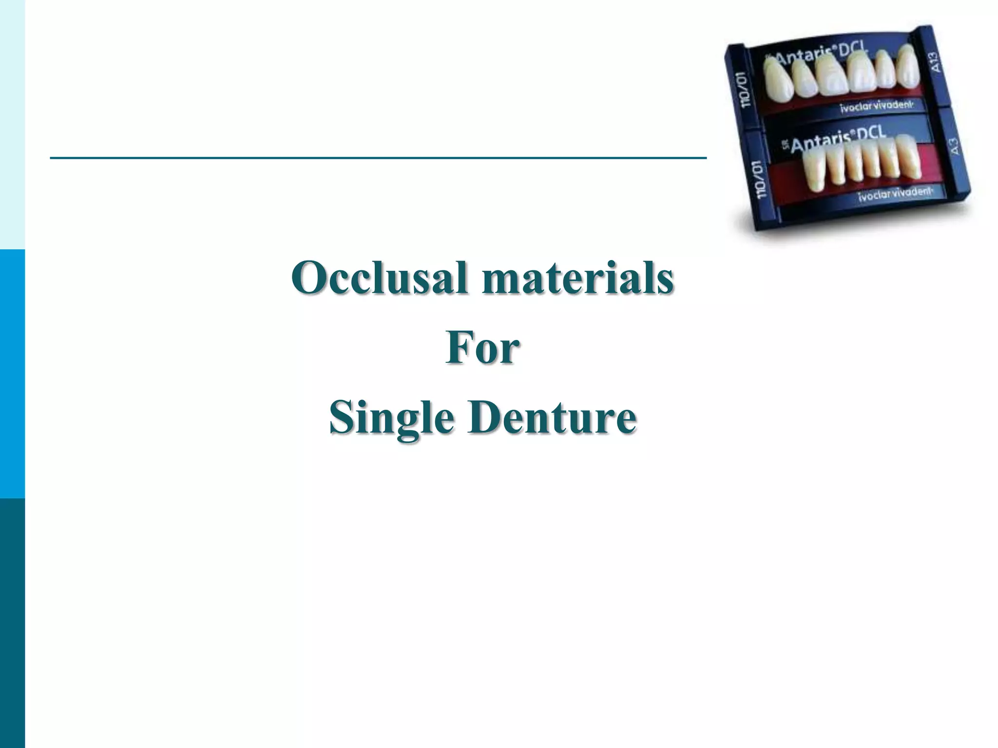Single complete denture final ppt - copy | PPTX