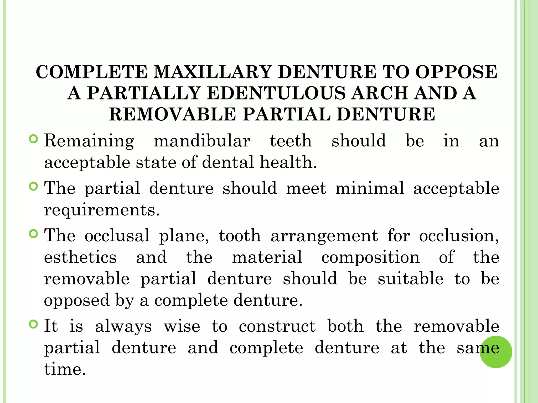 Single Complete Denture | PPT
