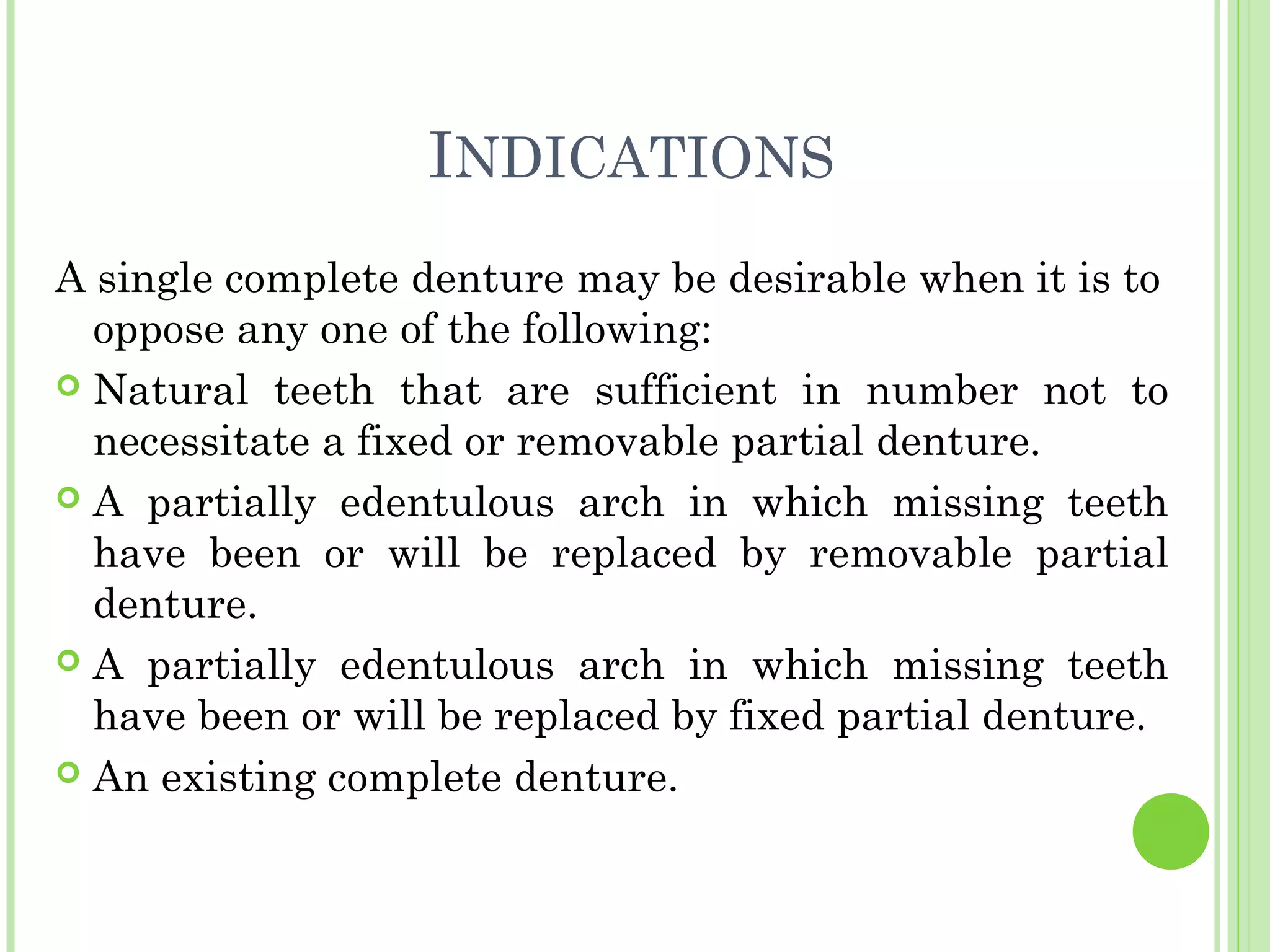 Single Complete Denture | PPT