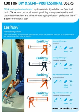 PC COX Single Component Applicators | PDF | Computing | Technology & Computing
