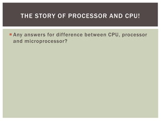 Difference between Single core, Dual core and Quad core Processors | PPTX