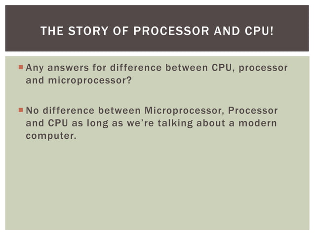 Difference between Single core, Dual core and Quad core Processors | PPTX