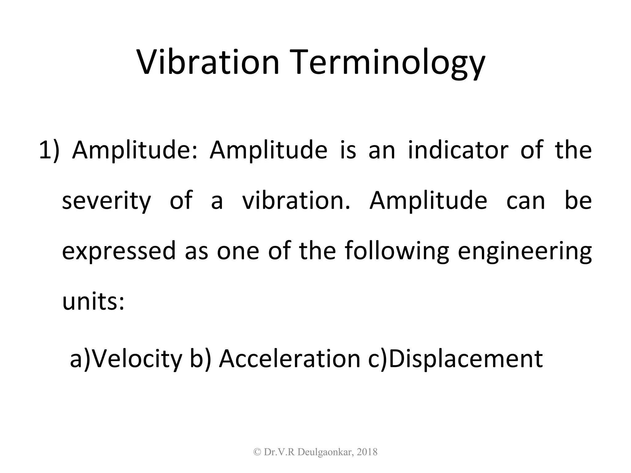 Single degree freedom free vibration | PPT