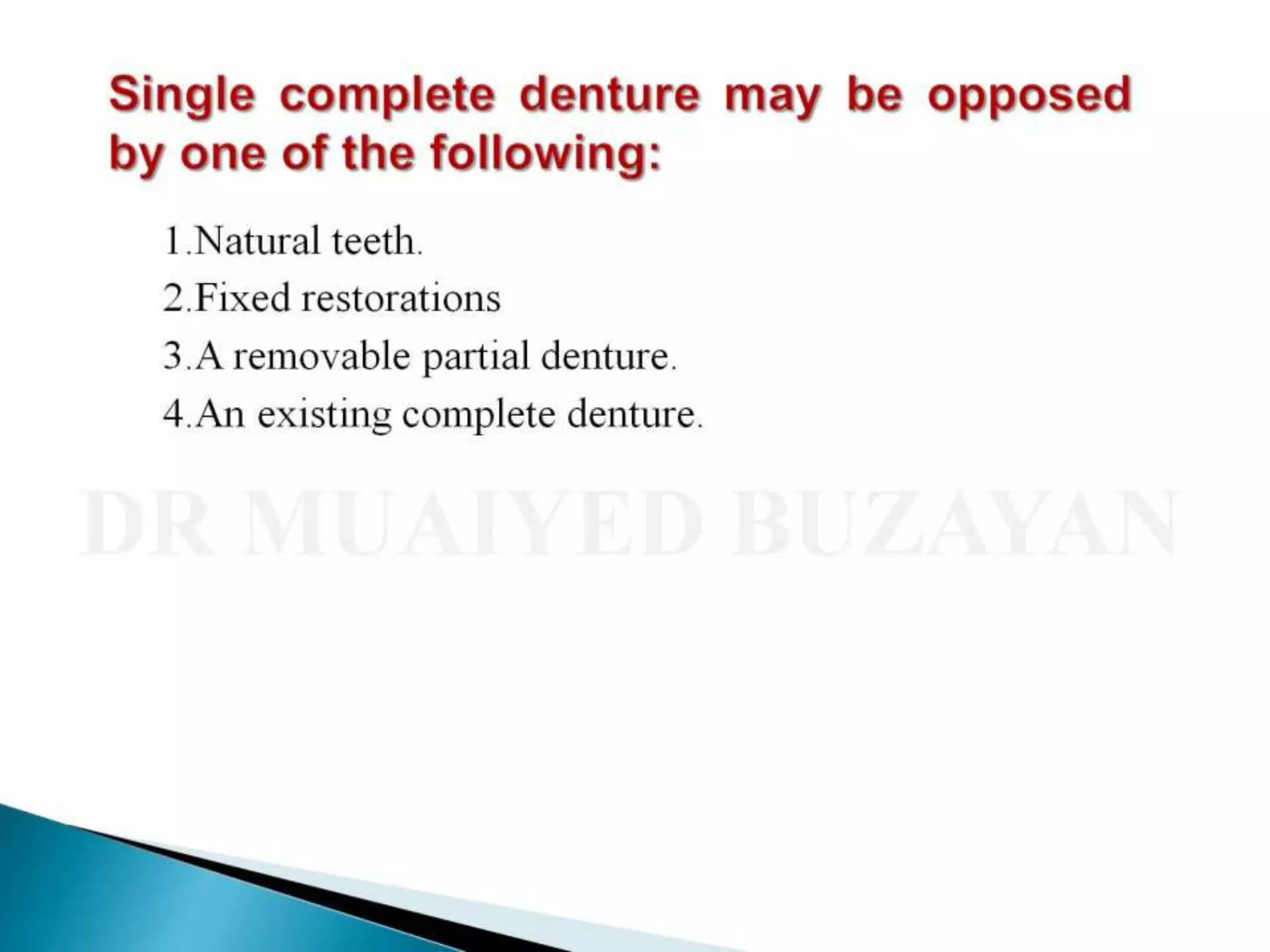 Single denture | PPTX