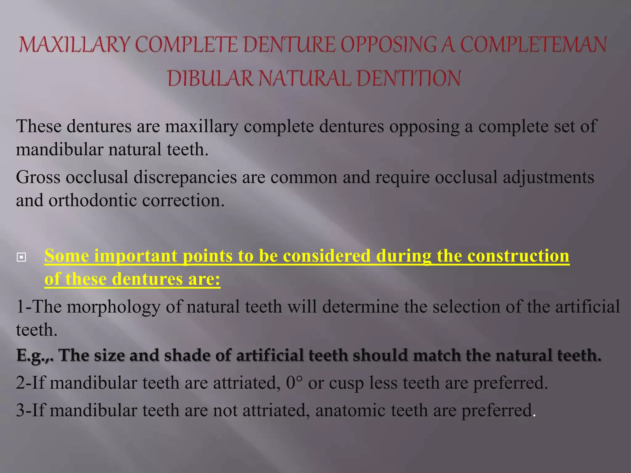 Single denture construction technique | PPTX