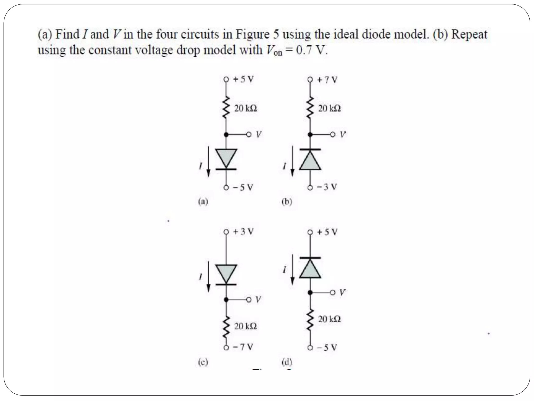 Single diode circuits | PPT