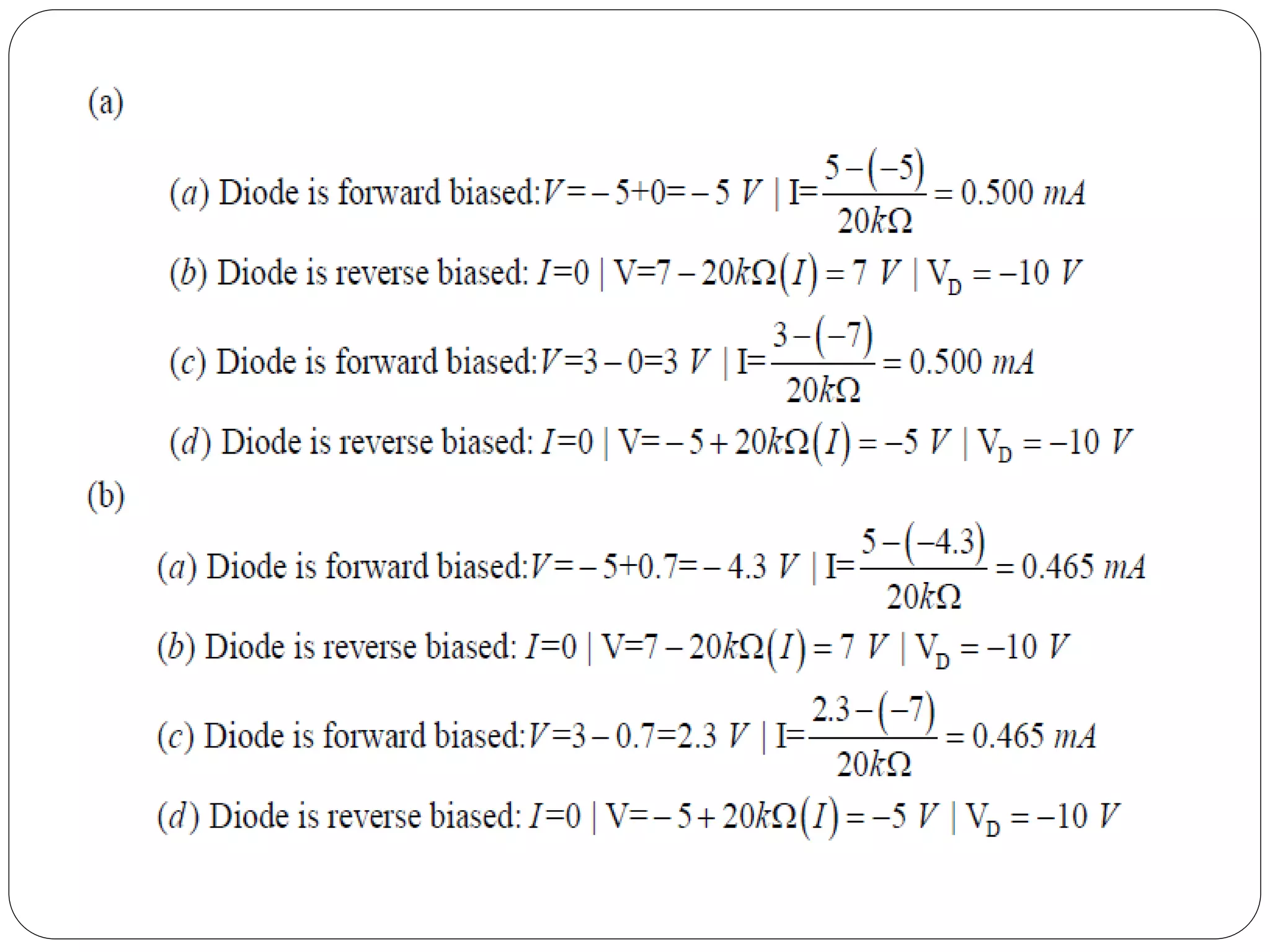 Single diode circuits | PPT