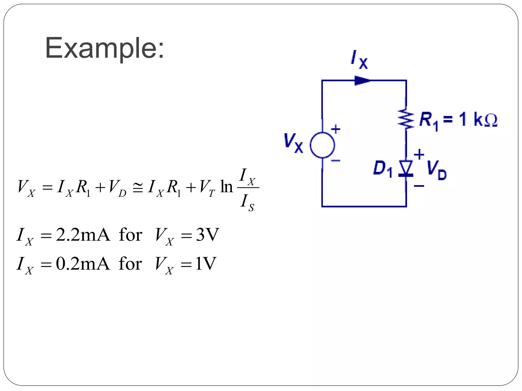Single diode circuits | PPT