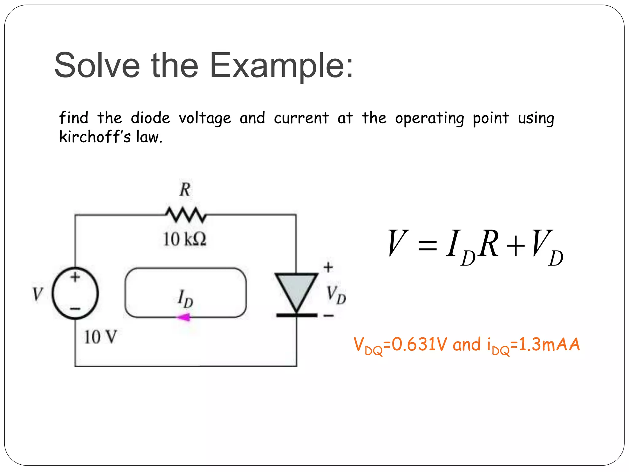 Single diode circuits | PPTX | Consumer Electronics | Technology & Computing