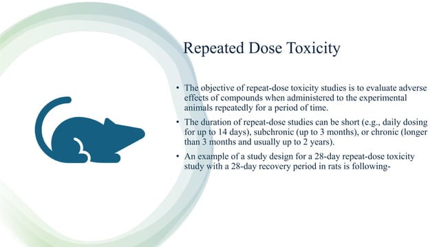 Single dose and repeated dose toxicity studies.pptx | Endocrine and Metabolic Diseases ...
