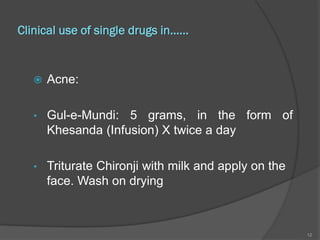 Single drug therapy in unani system of medicine converted | PDF