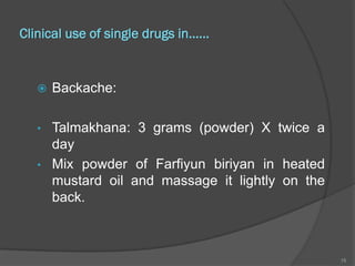 Single drug therapy in unani system of medicine converted | PDF