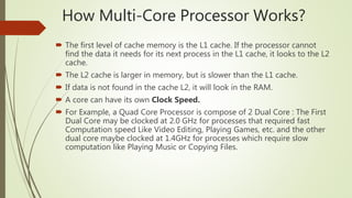Single &Multi Core processor | PPT