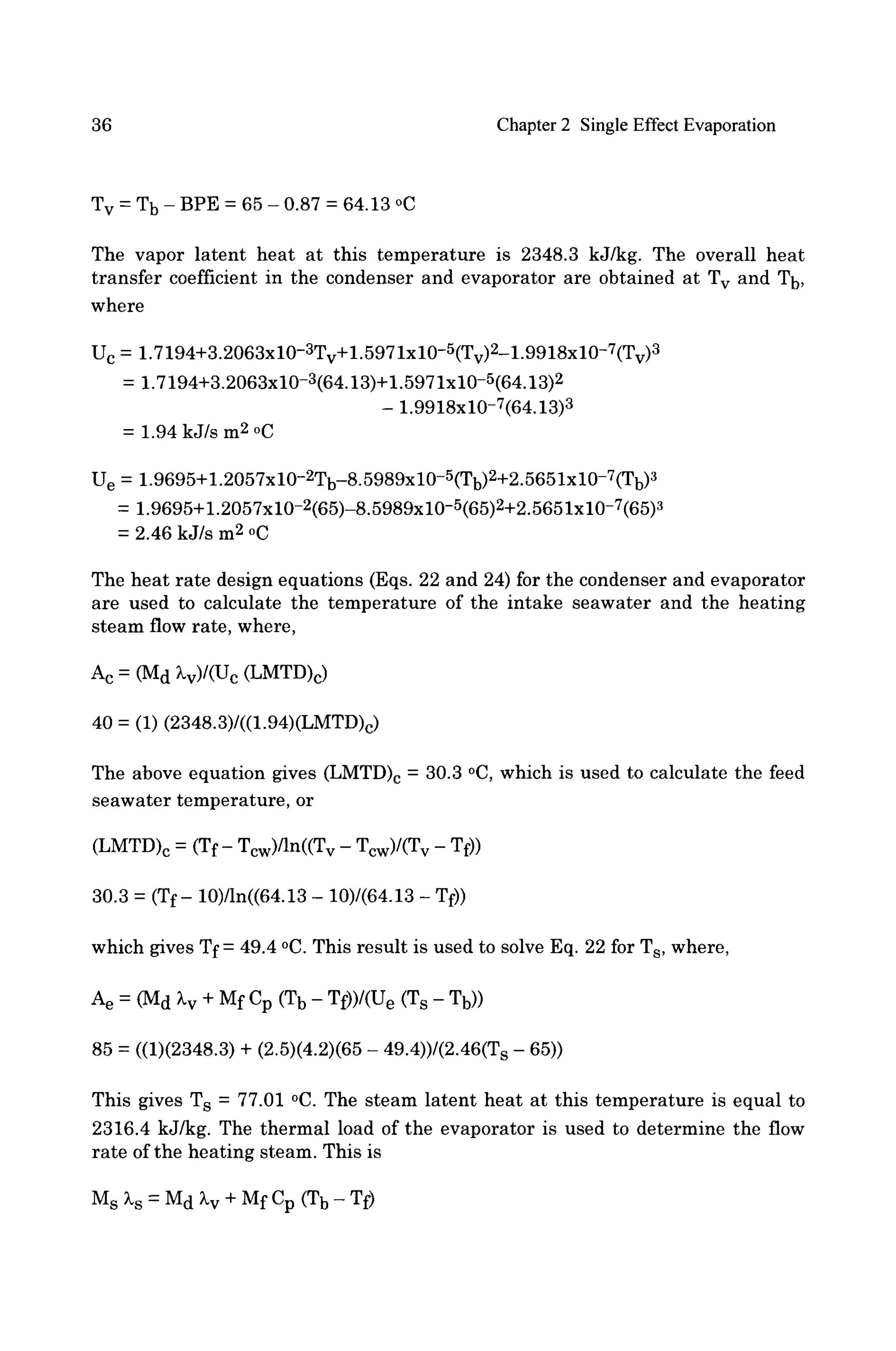 Single effect evaporation | PDF