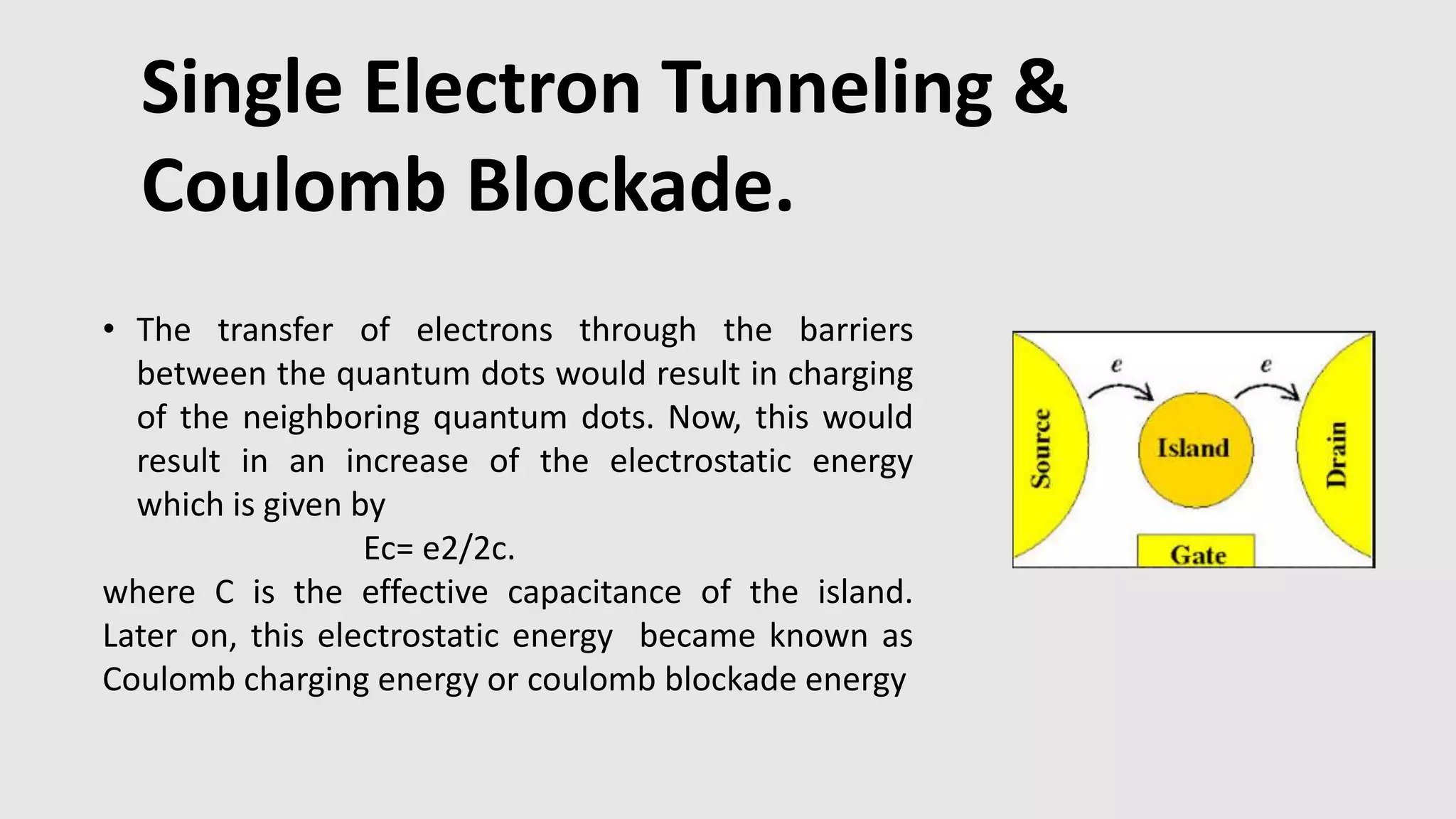 Single electron transistomy | PPTX