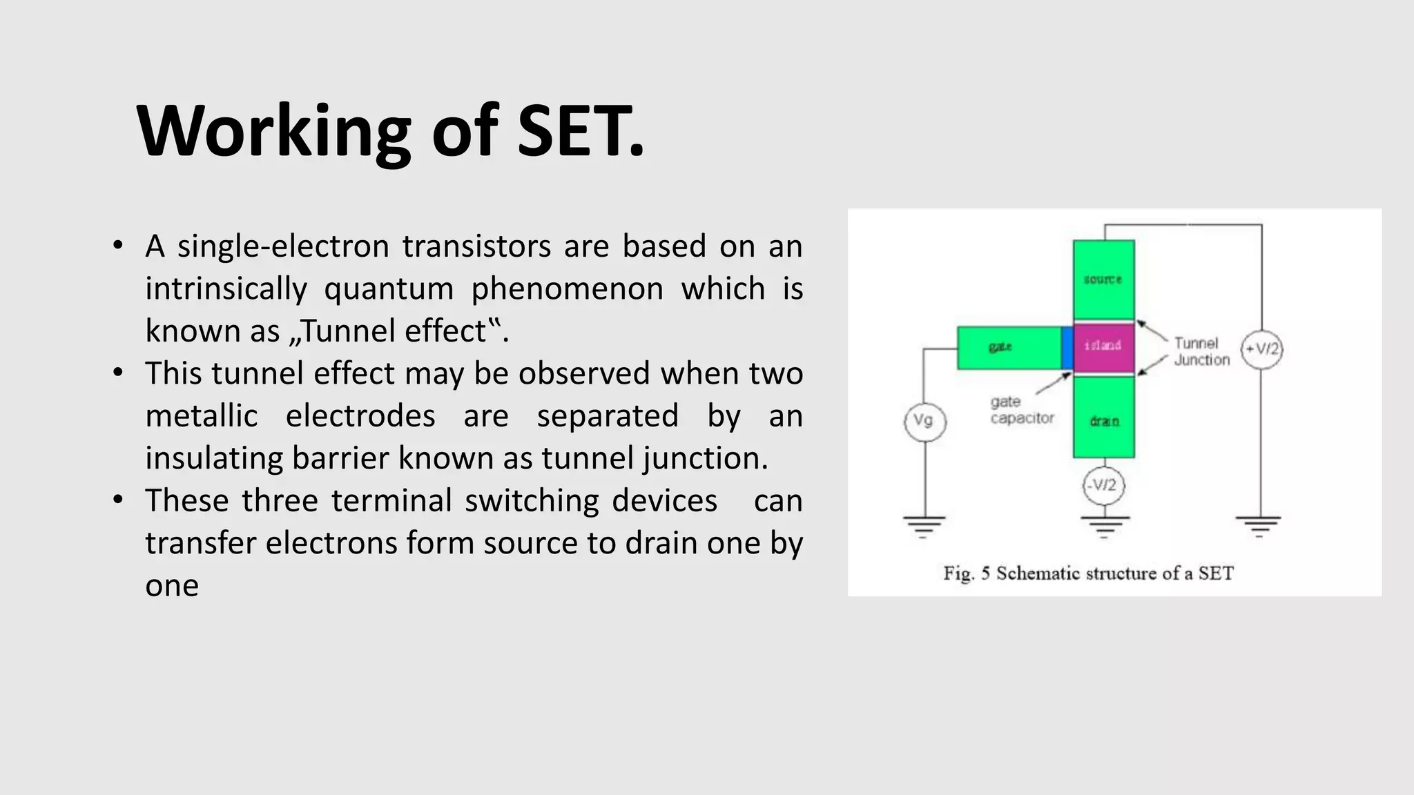 Single electron transistomy | PPTX