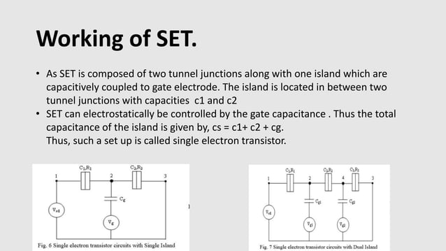 Single electron transistomy | PPTX | Physics | Science
