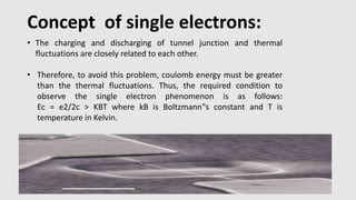 Single electron transistomy | PPTX