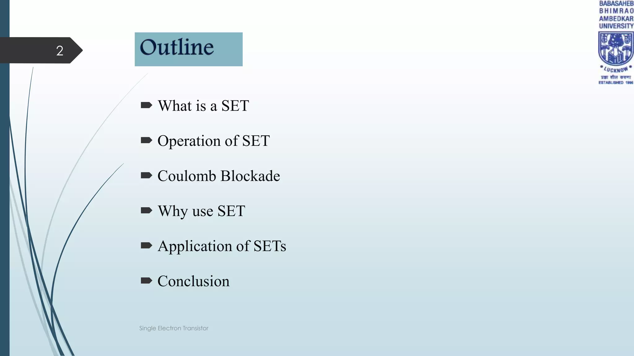 Single Electron Transistor Pptx