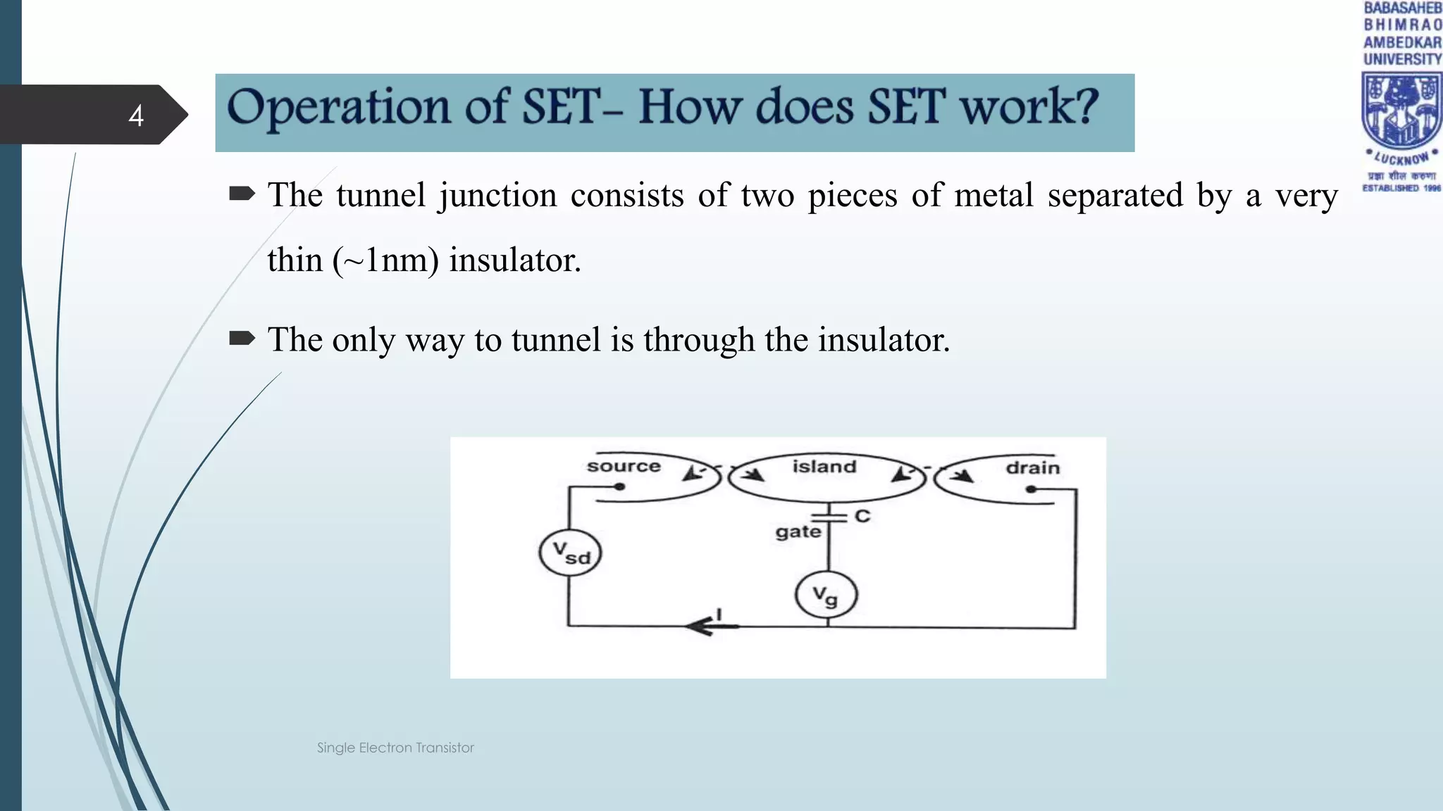 Single Electron Transistor | PPTX