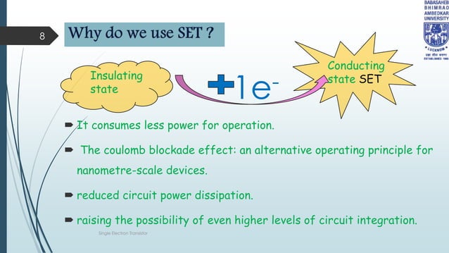 Single Electron Transistor | PPTX