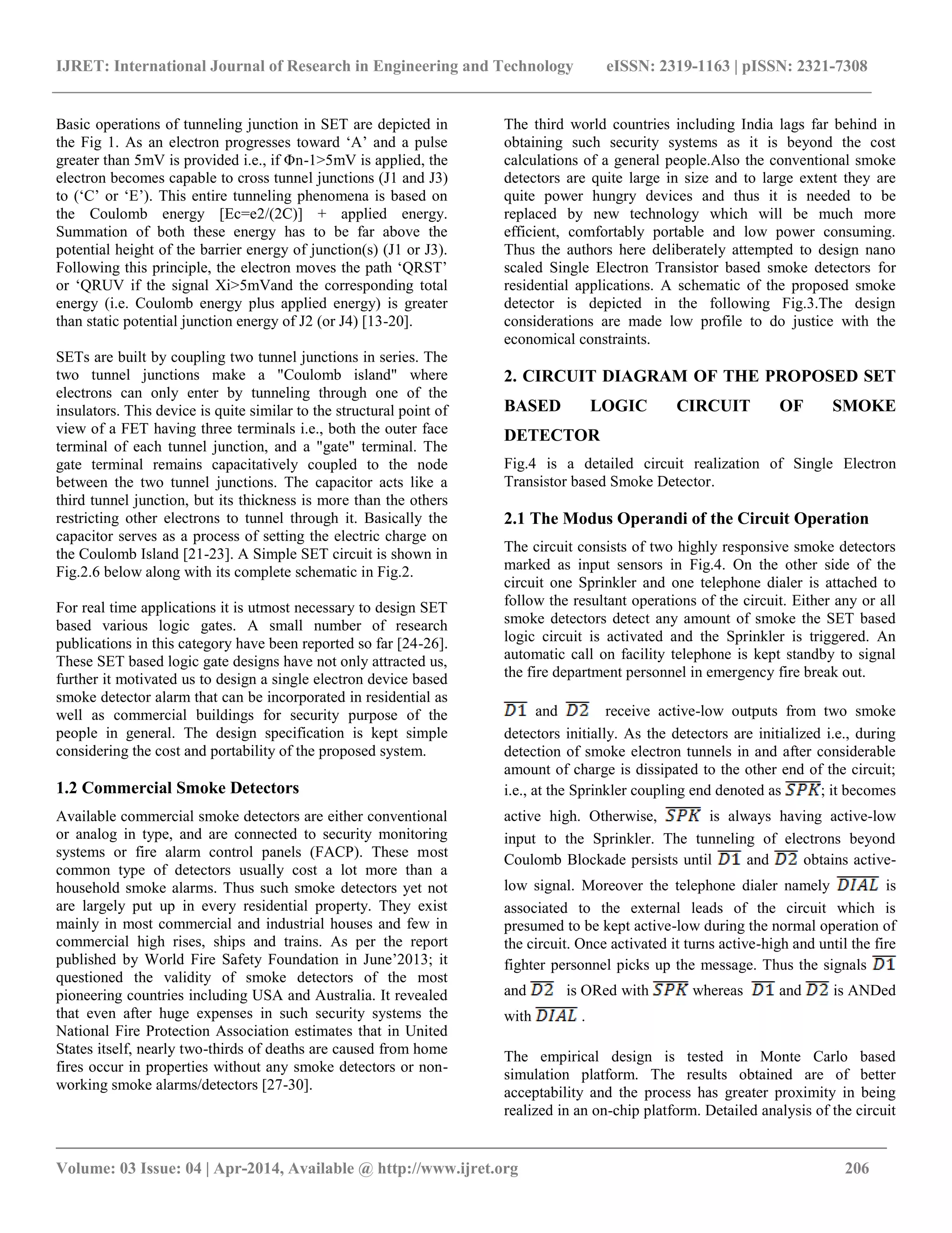 Single Electron Transistor Technology Based On Chip Implementation Of