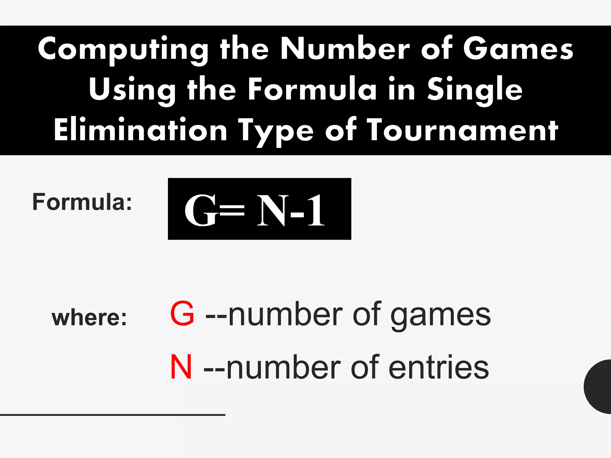 Single and Double Elimination TOURNAMENT | PPTX