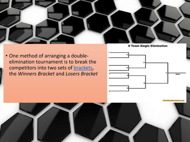 Single and Double Elimination TOURNAMENT | PPTX