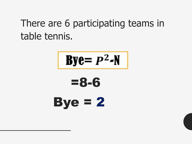 Single and Double Elimination TOURNAMENT | PPTX