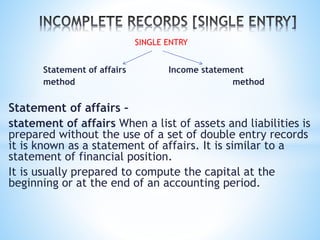 SINGLE ENTRY _INCOMPLETE RECORDS_.pptx