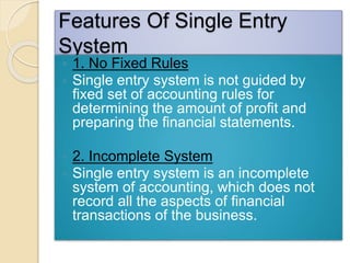 Essentials of single entry System and case study.pptx | Stocks and ...