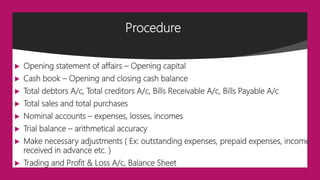 Single entry system 1.2 | PPTX