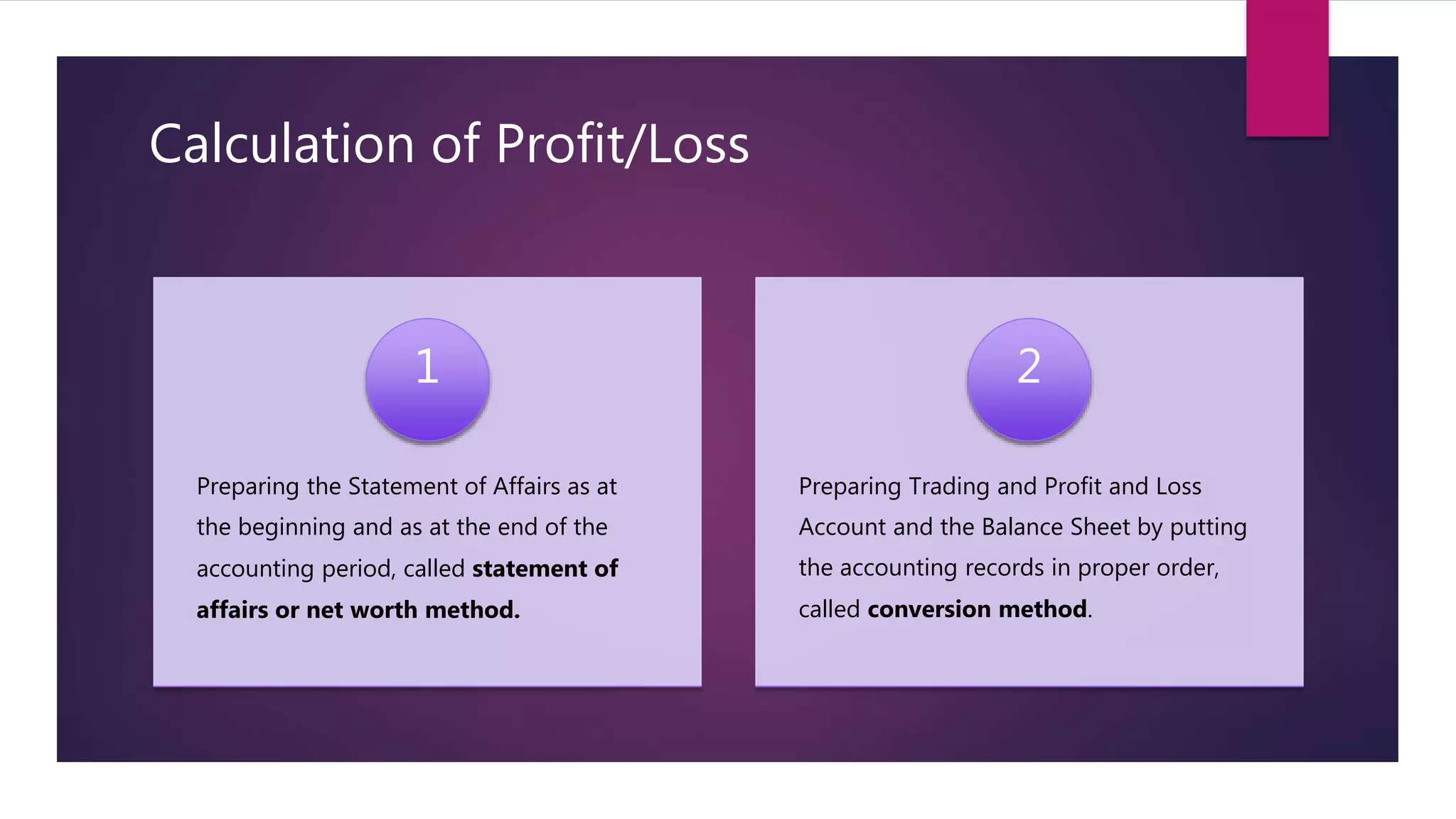 Single entry system 1.1 | PPTX