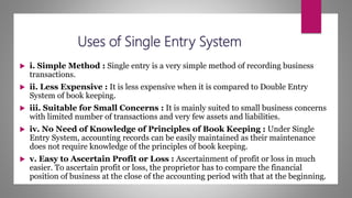 Single entry system 1.1 | PPTX